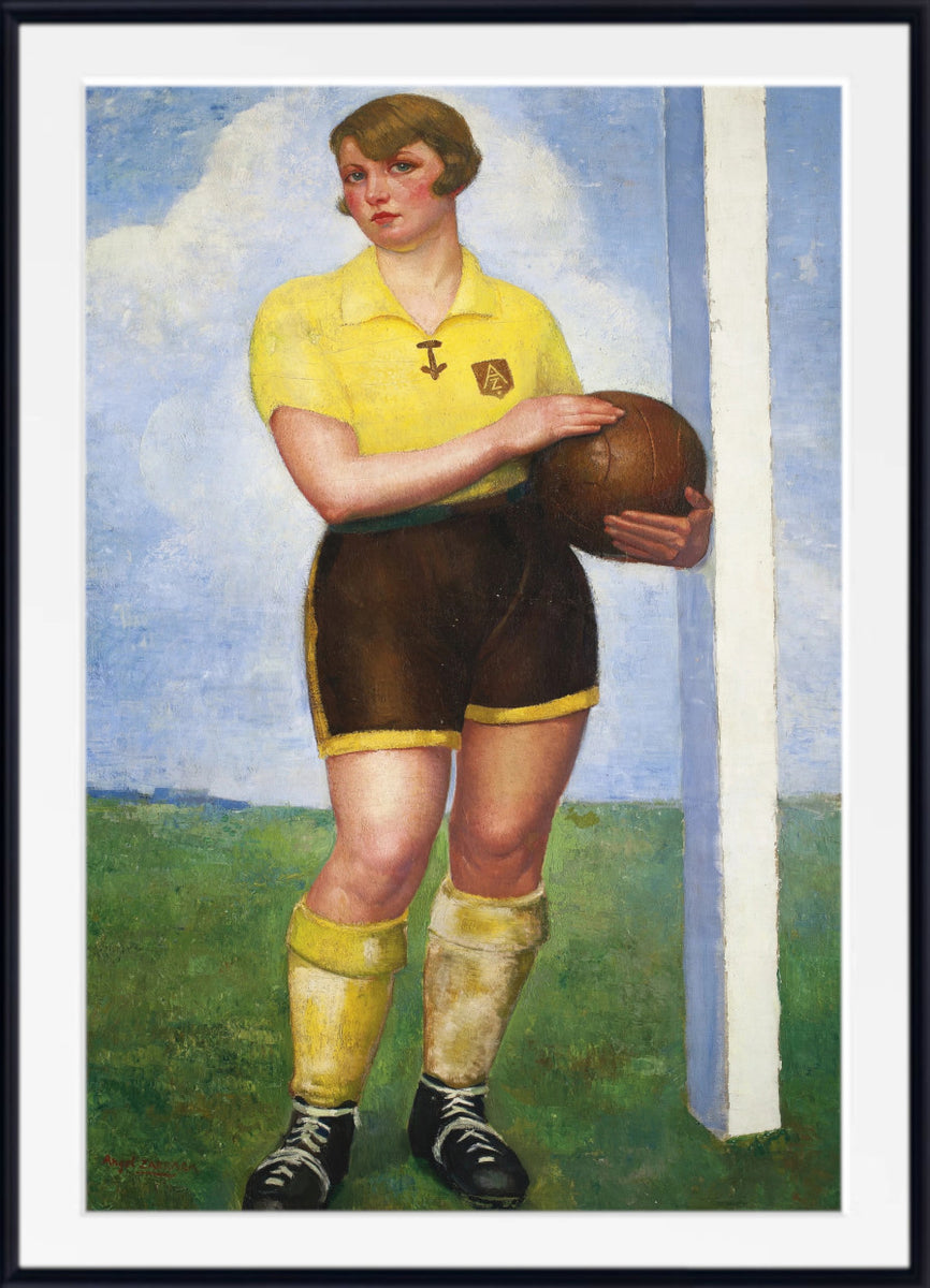 The blonde soccer player by Angel Zarraga – GalleryThane