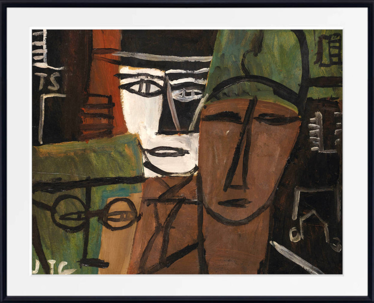 Joaquín Torres-García Print, Constructivist Heads (1928) – GalleryThane