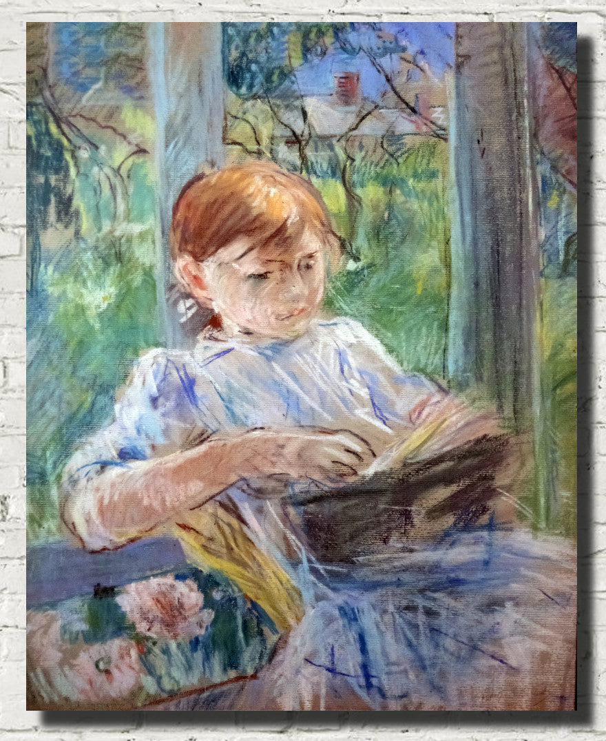 Berthe Morisot, French Fine Art Print : Young Girl Reading – GalleryThane