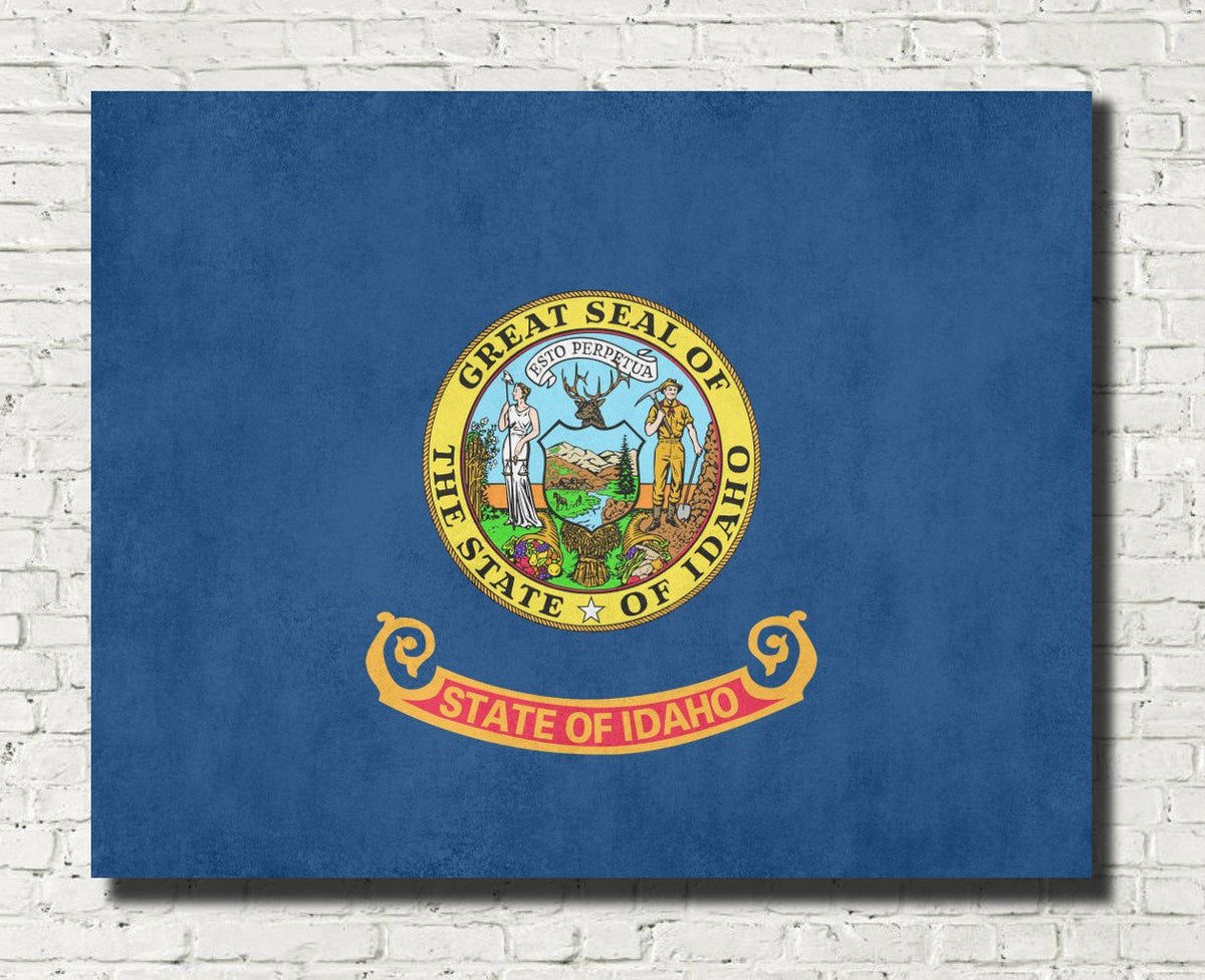 idaho state flag printable