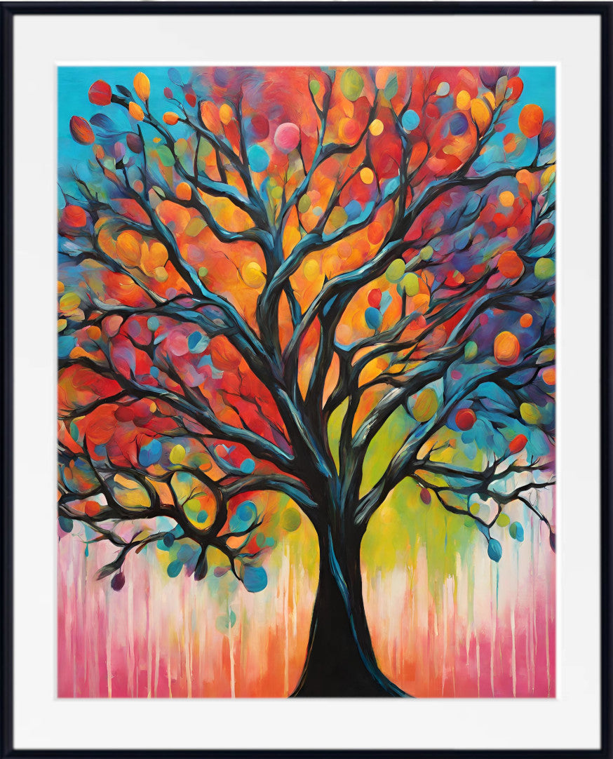 Pop Art Print - Rainbow Tree – GalleryThane