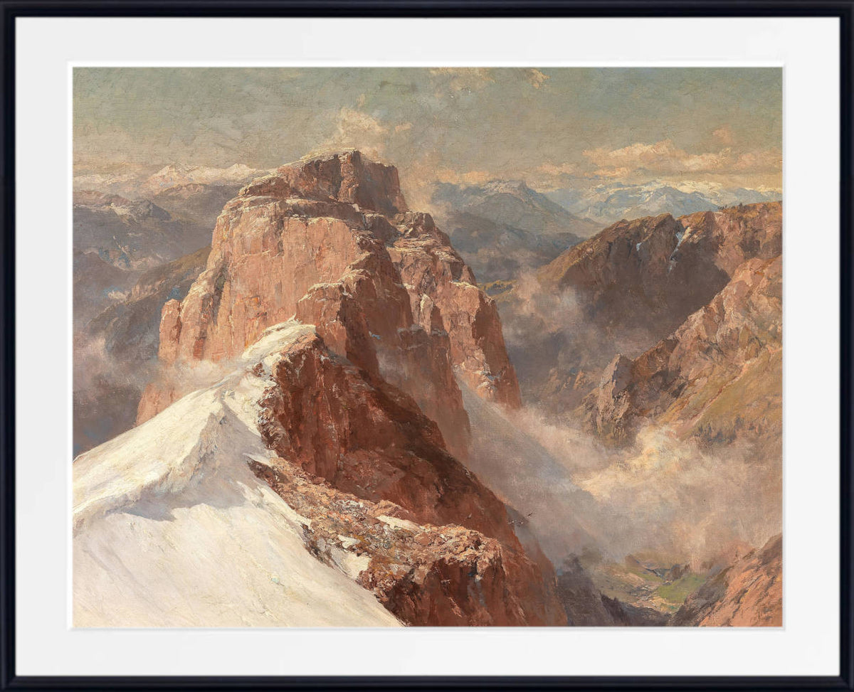 Edward Compton Print, Crozzon di Brenta from Cima Tosa (1917 ...