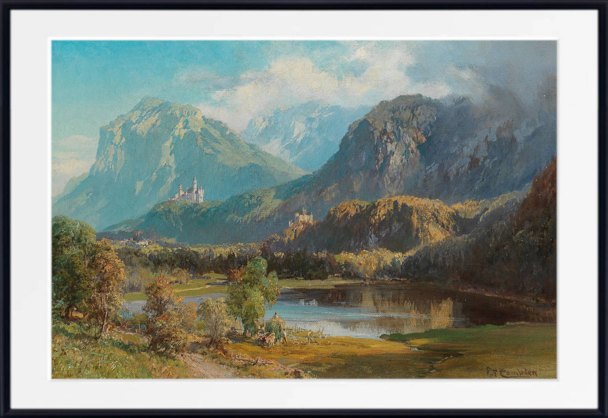 Edward Compton Print, A View of Neuschwanstein – GalleryThane