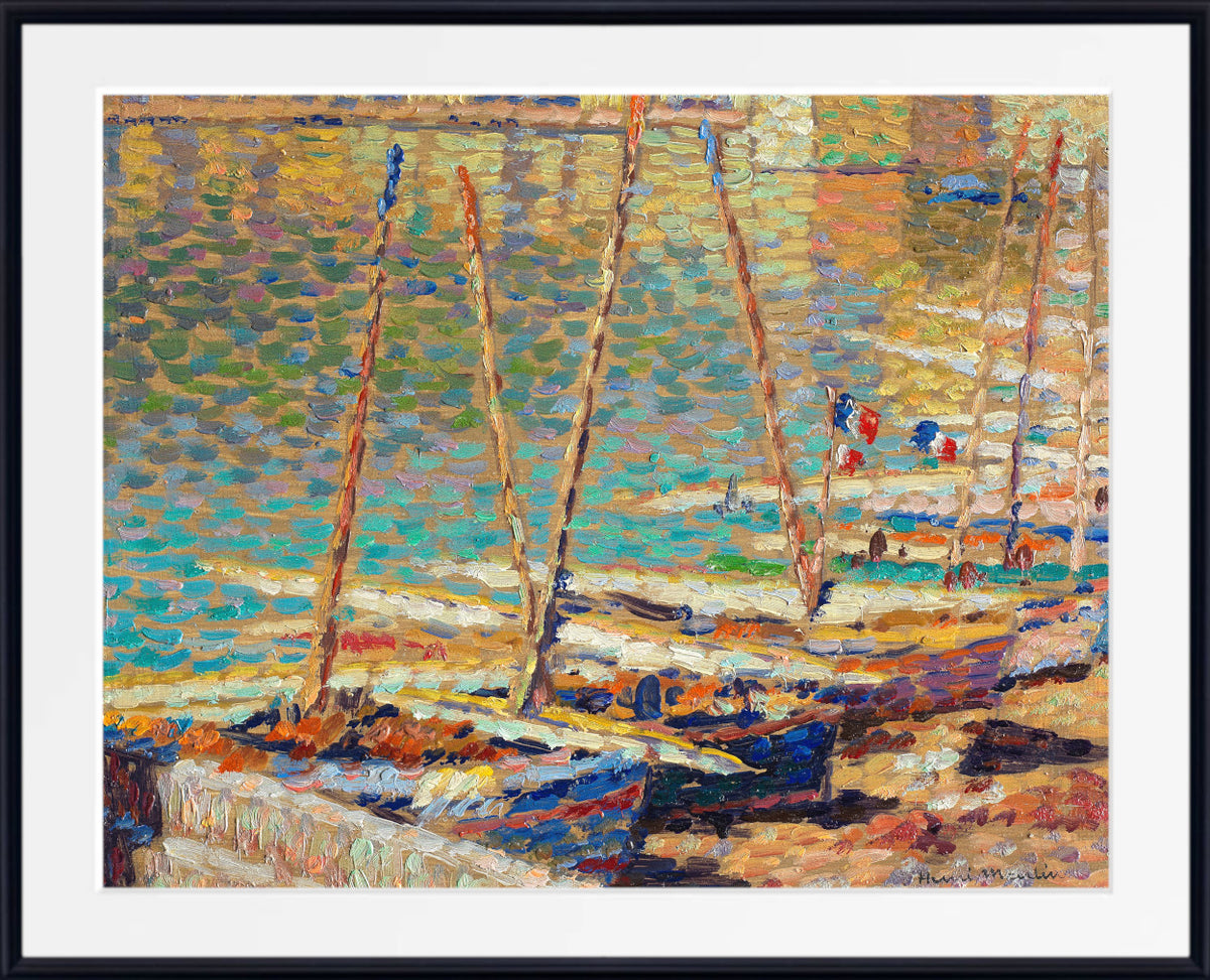 Henri Martin Print, Boats in Collioure (circa 1925) – GalleryThane