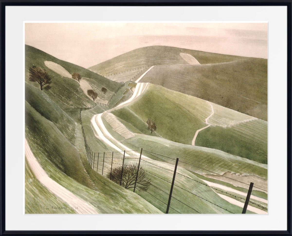 Chalk Paths by Eric Ravilious – GalleryThane