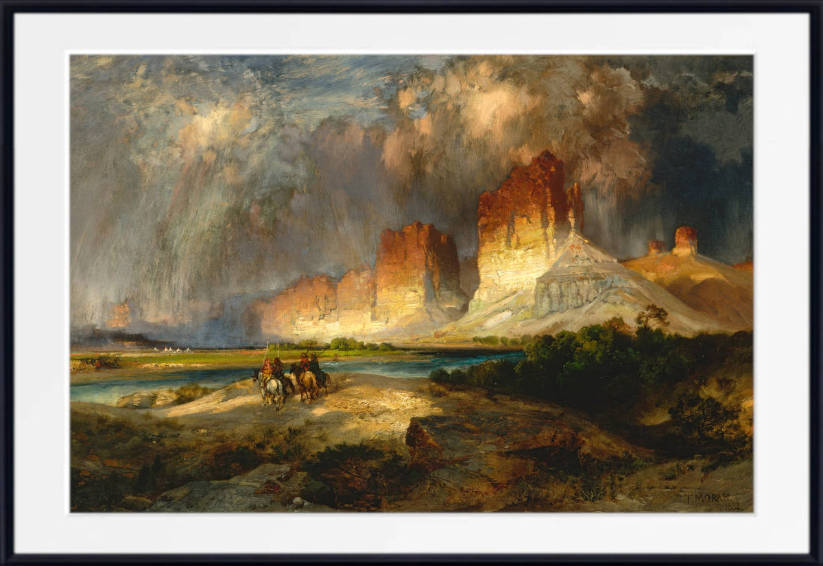 Cliffs Of The Upper Colorado River, Thomas Moran Fine Art Print ...