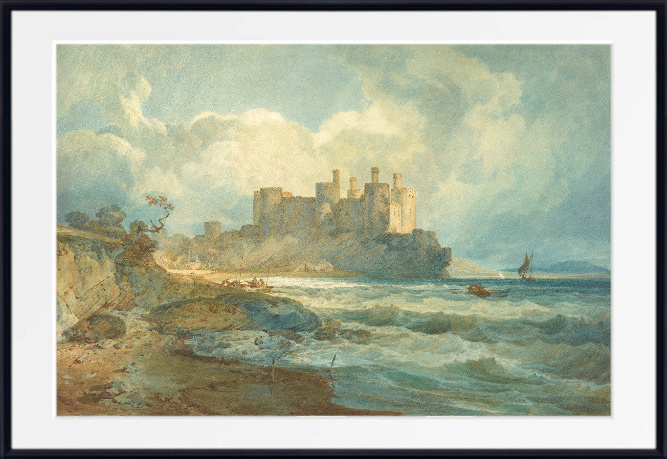 Conway Castle, North Wales (1798) by Joseph Mallord William Turner ...
