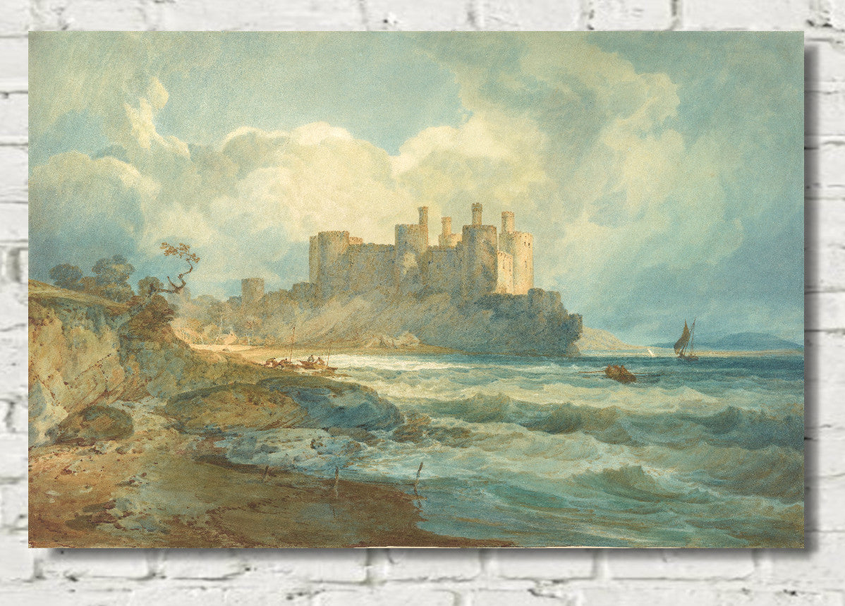 Conway Castle, North Wales (1798) by Joseph Mallord William Turner ...