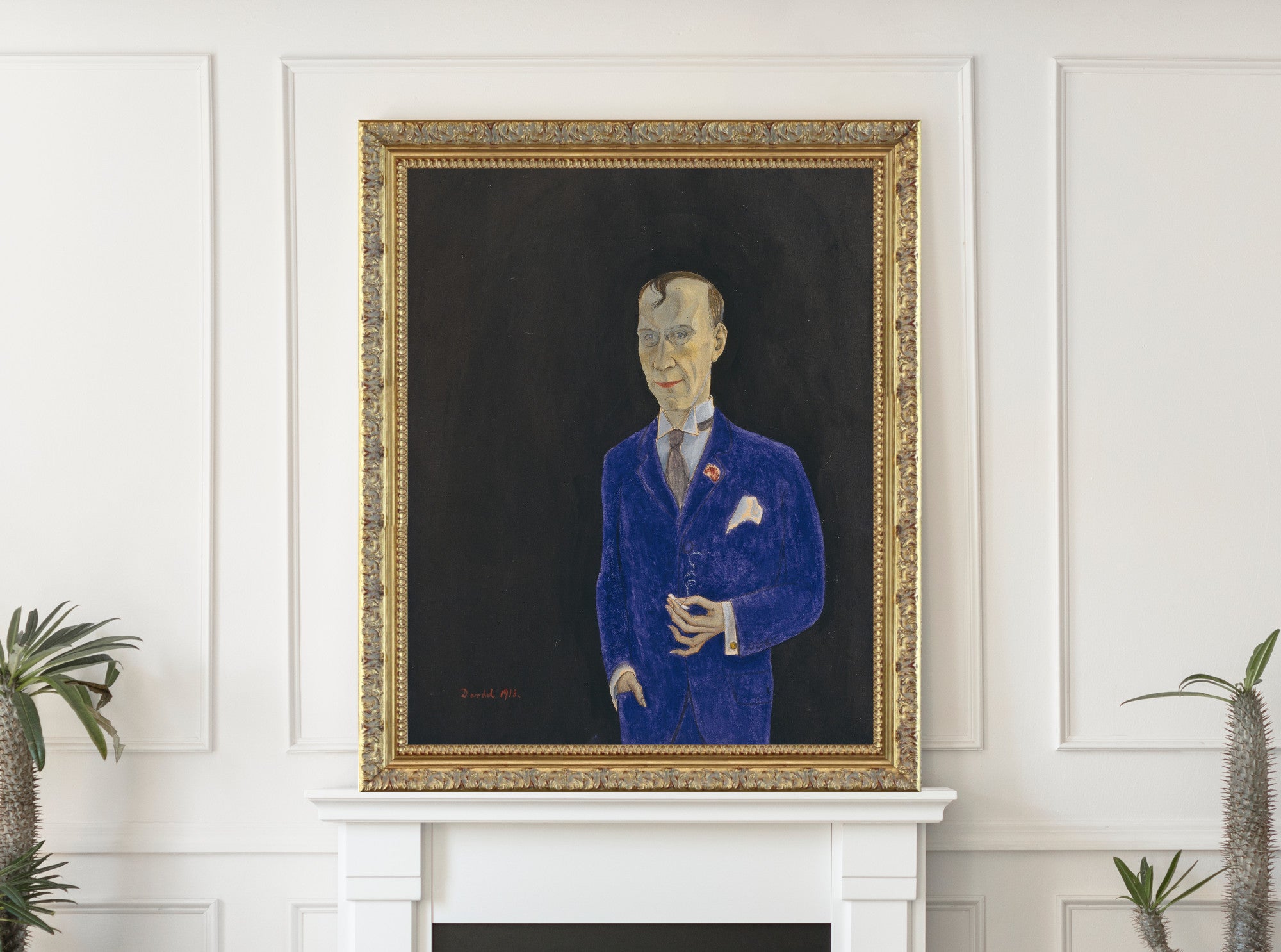 Caricature of Art Critic David Sprengel, by Nils Dardel – GalleryThane
