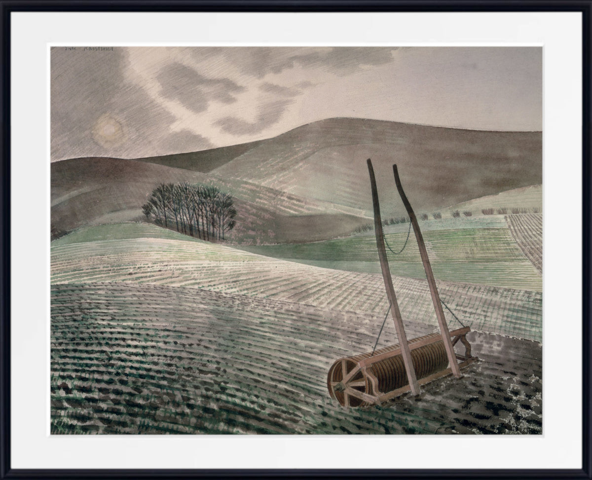 Downs in Winter by Eric Ravilious – GalleryThane