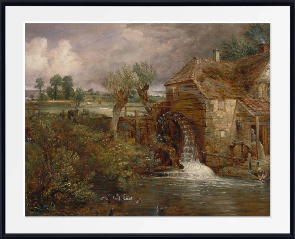 John Constable Fine Art Print : Quarters Behind Alresford Hall ...
