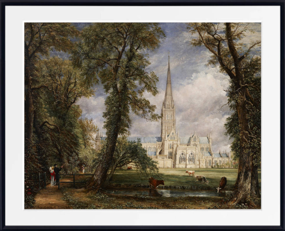 John Constable Fine Art Print : Quarters Behind Alresford Hall ...