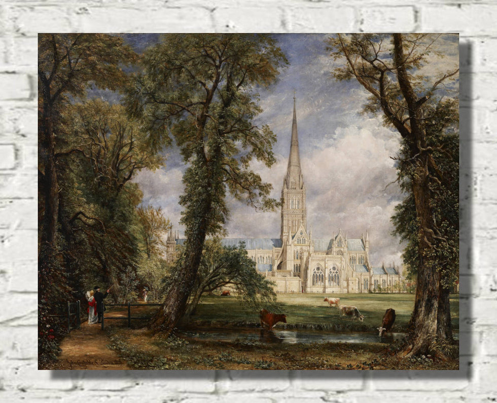 John Constable Fine Art Print : Quarters Behind Alresford Hall ...