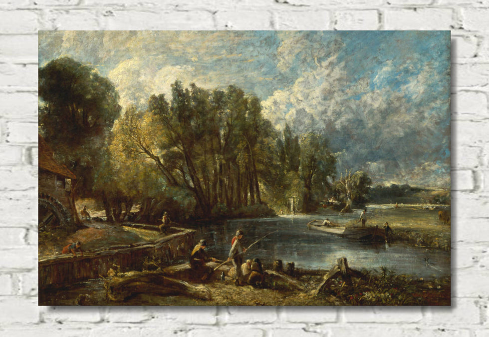 John Constable Fine Art Print : Quarters Behind Alresford Hall ...