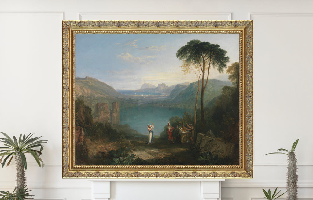 Lake Avernus Aeneid and the Cumaean Sibyl by William Turner – GalleryThane