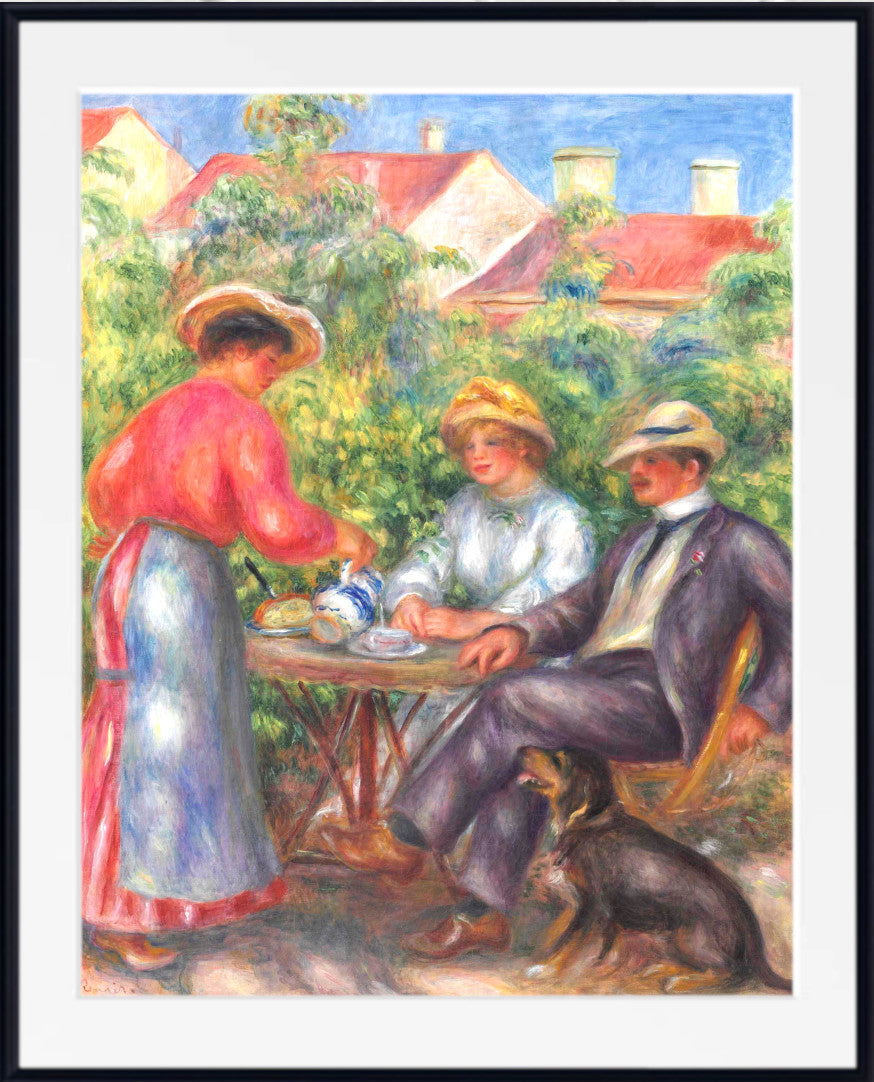 Renoir, Impressionist Fine Art Print, Cup of Tea The Garden – GalleryThane