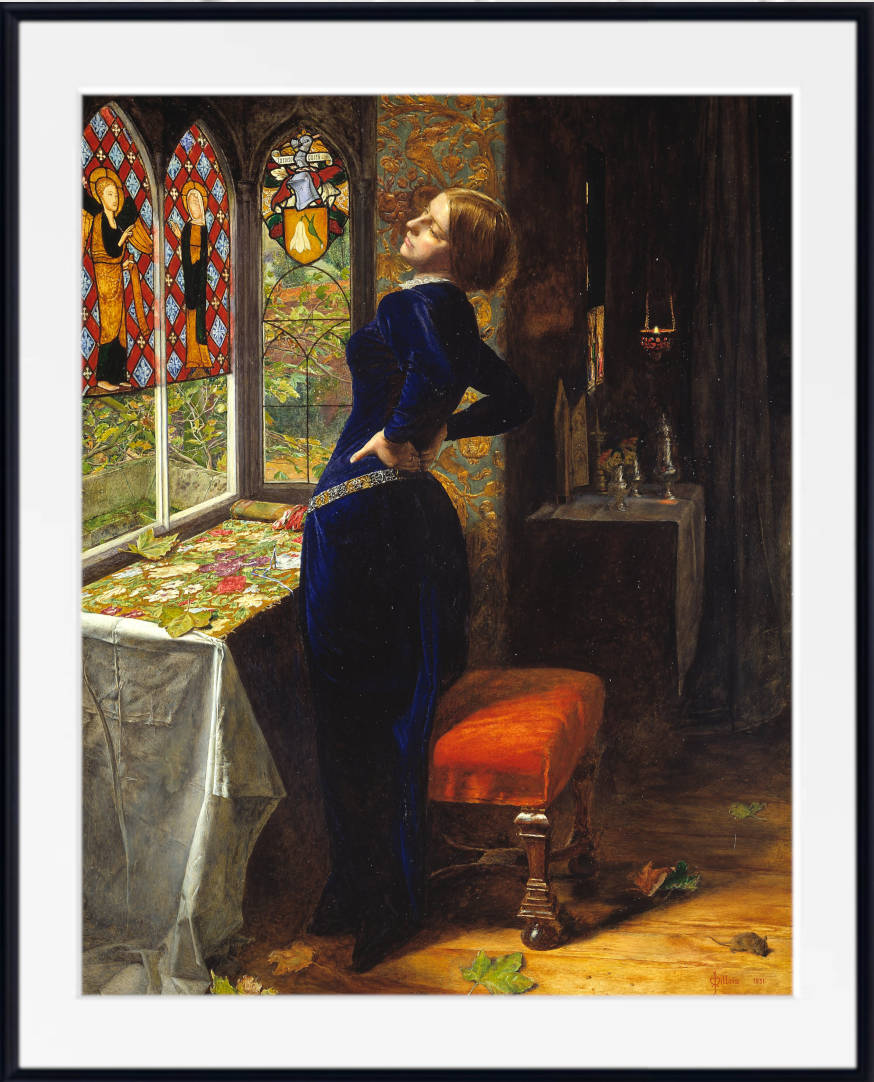 John Everett Millais Print, Nariana (Measure for Measure) – GalleryThane