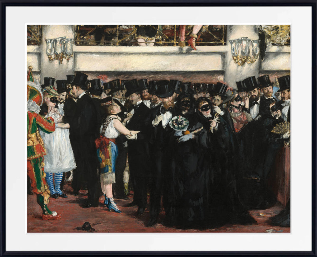 Édouard Manet Print : Masked ball at the Opera – GalleryThane