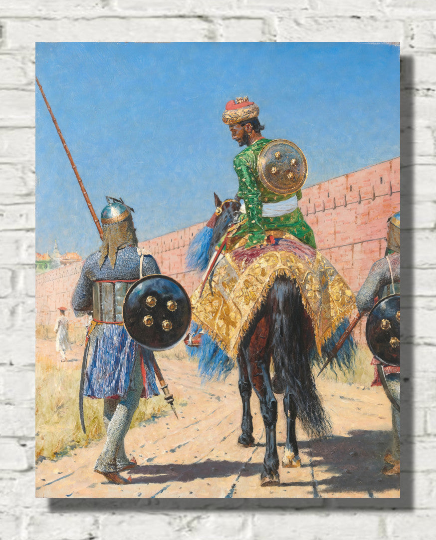 Mounted Warrior in Jaipur (1881) by Vasily Vereshchagin – GalleryThane