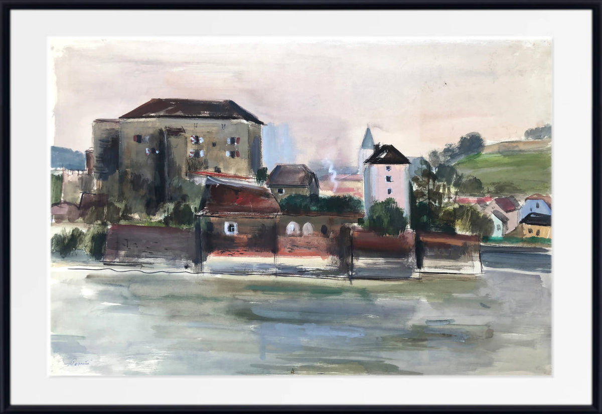 Otto Geigenberger Print, Passau am Inn (1941) – GalleryThane
