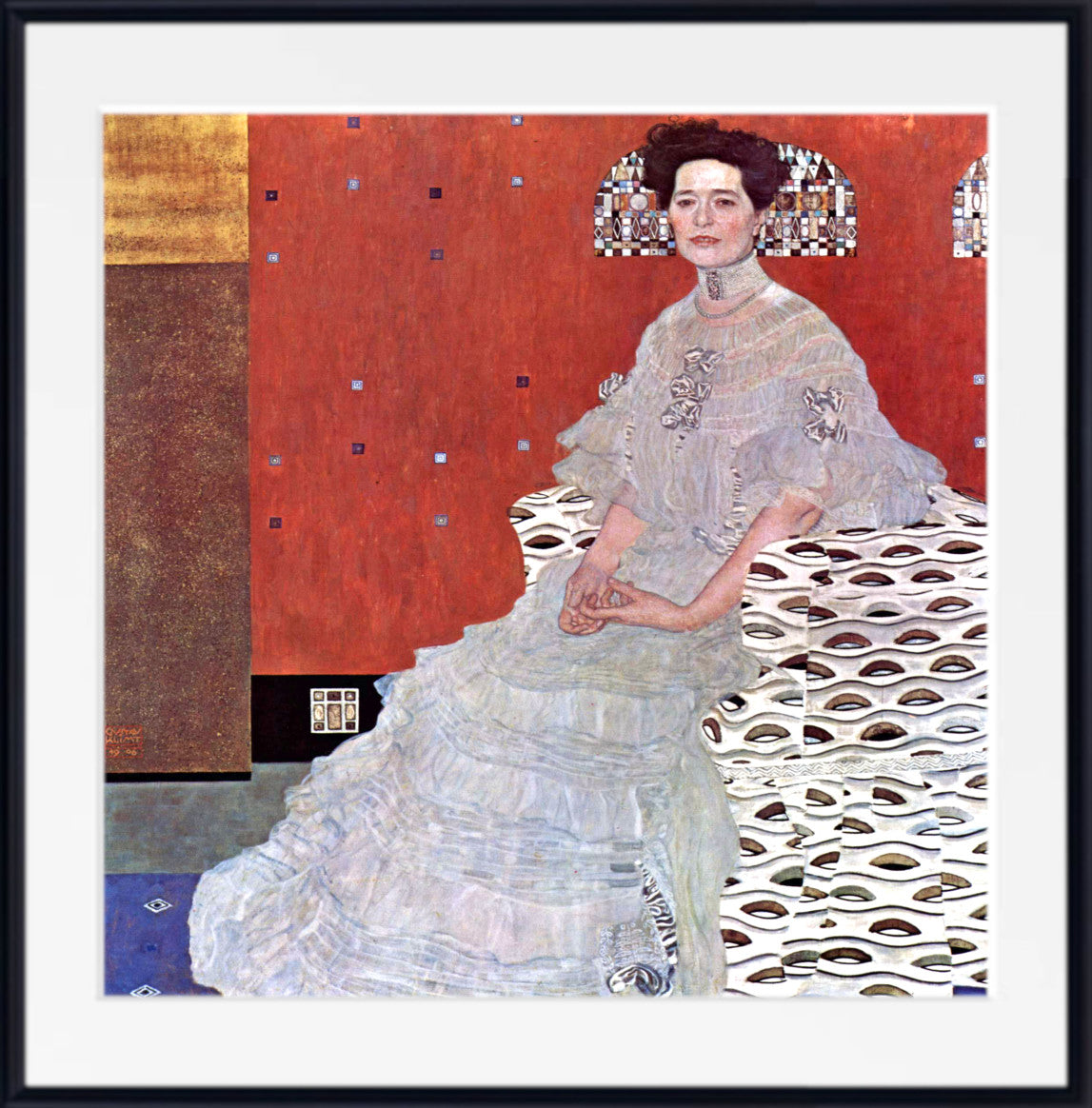 Gustav Klimt Fine Art Print, Portrait of Fritza Riedler – GalleryThane