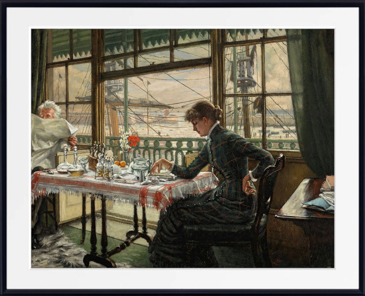 Room overlooking the Harbour by James Tissot – GalleryThane