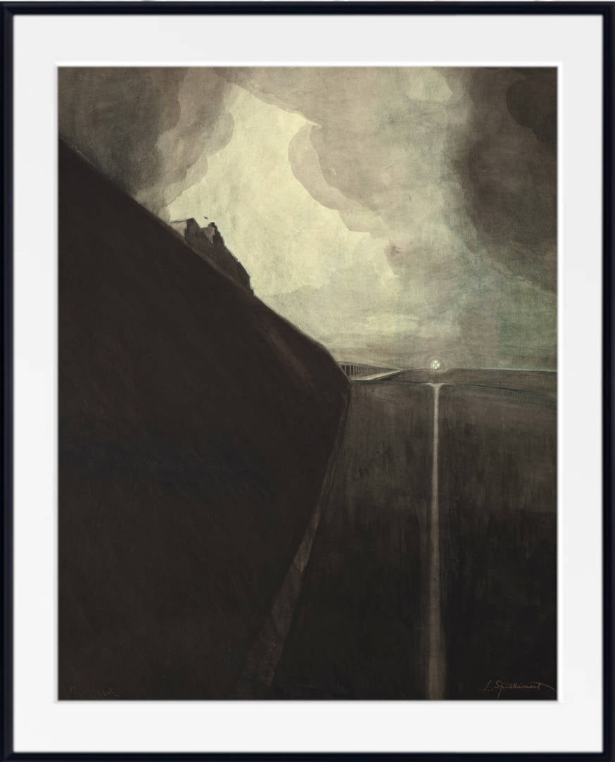Léon Spilliaert Print, Sea wall and beach, Royal Chalet Ostend (1908 ...