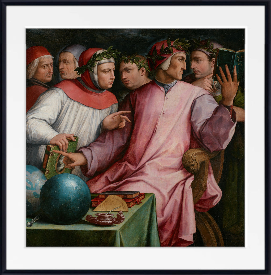 Six Tuscan Poets (1544) by Giorgio Vasari – GalleryThane