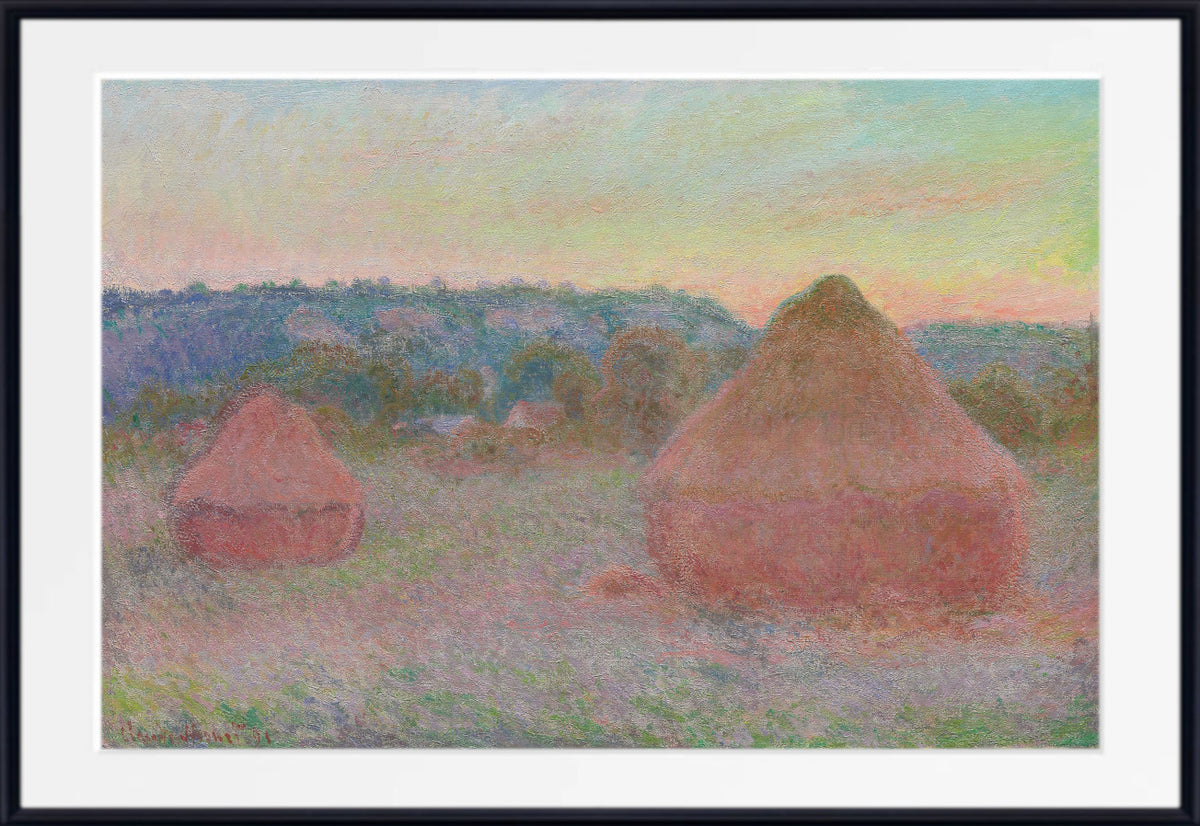 Stacks of Wheat (End of Day, Autumn) by Claude Monet – GalleryThane