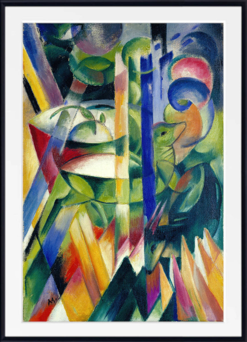 Franz Marc Print, The Little Mountain Goats (1913) – GalleryThane