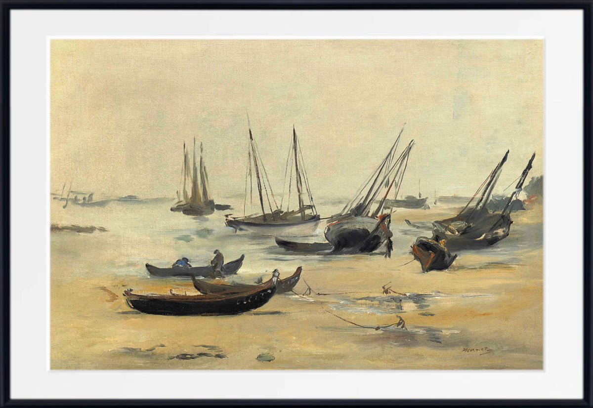 Édouard Manet Print : The Beach at Low Tide – GalleryThane