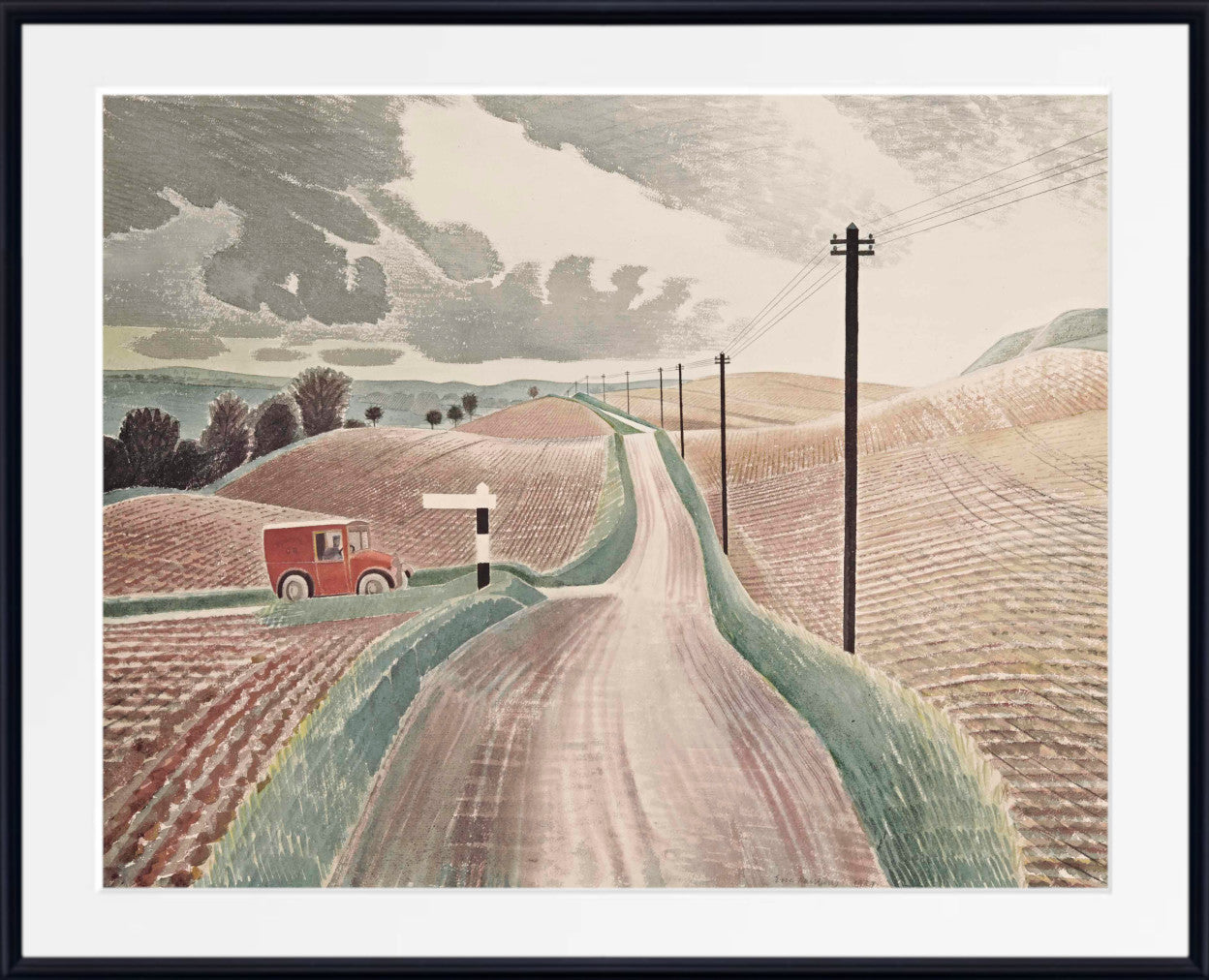 Wiltshire Landscape by Eric Ravilious – GalleryThane