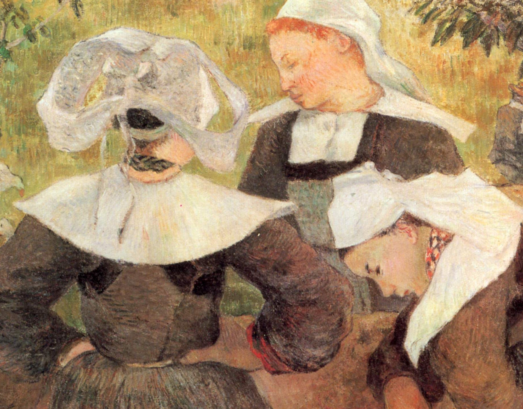 Paul Gauguin Fine Art Print : Four Breton Women Dancing – GalleryThane
