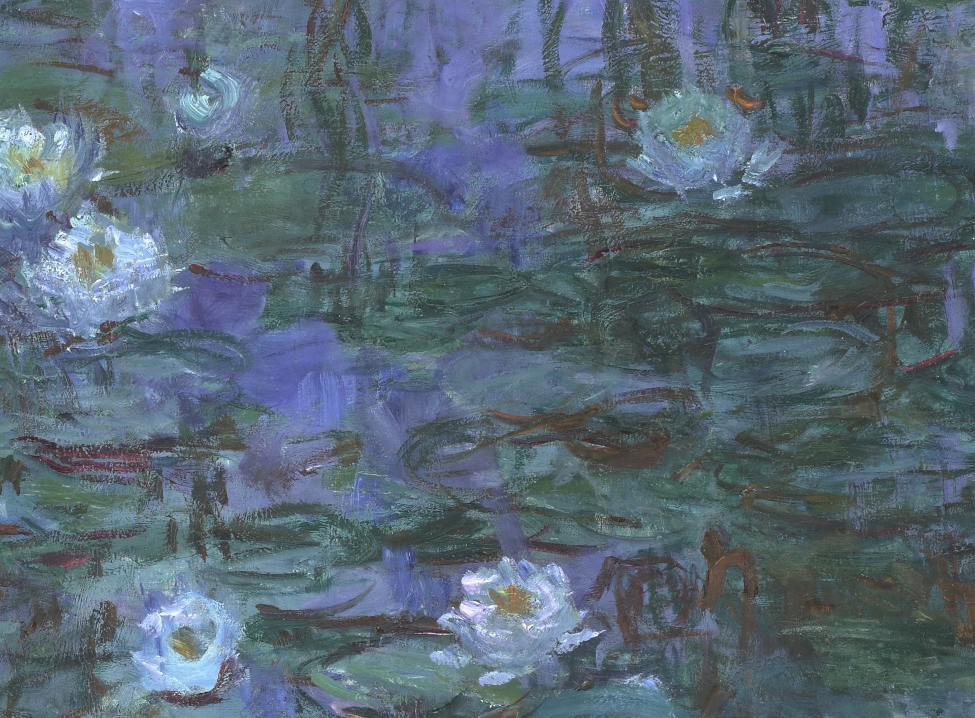 Blue Water Lilies, Claude Monet Impressionist Art Print – GalleryThane