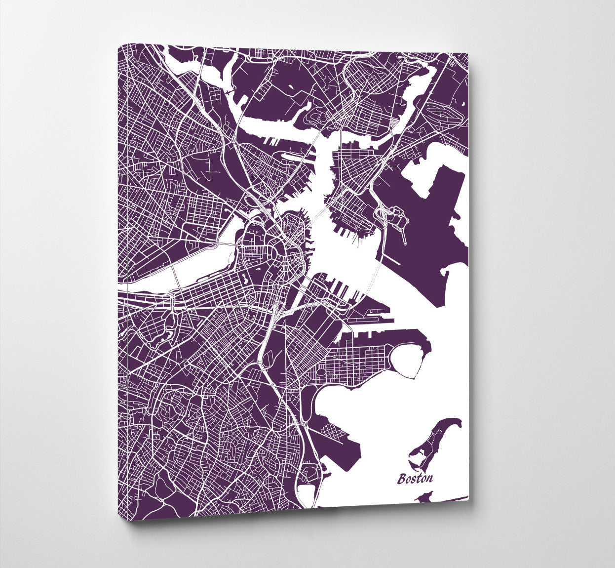 Boston City Street Map Print Custom Wall Map Poster – GalleryThane