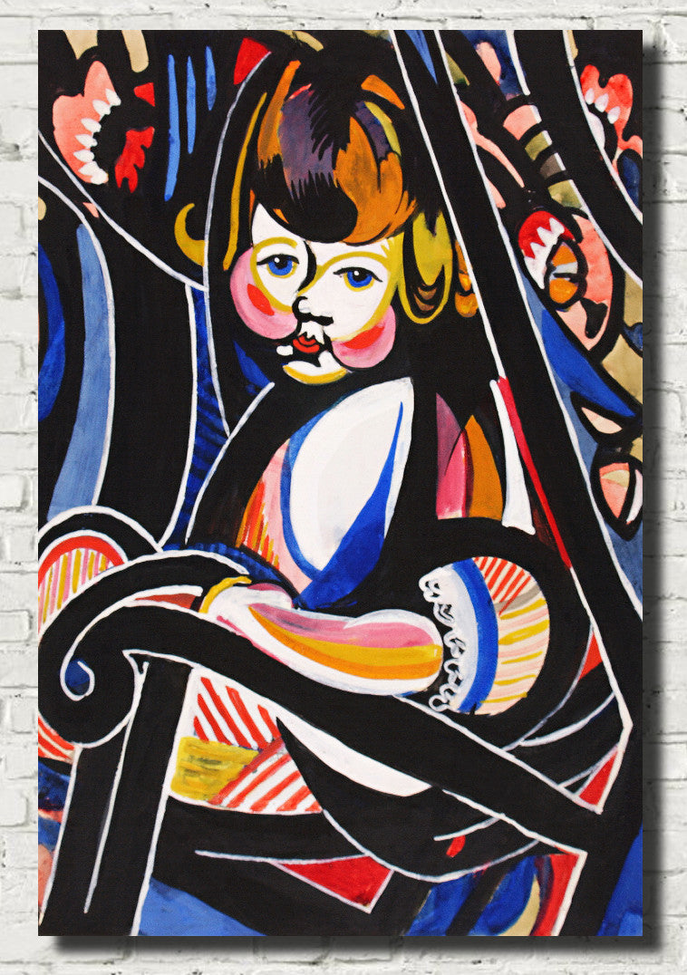 Henry Lyman Saÿen Fine Art Print : Child in Rocker – GalleryThane