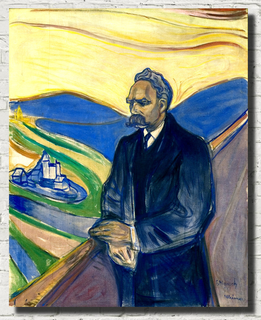 Edvard Munch Fine Art Print, Friedrich Nietzsche Portrait – GalleryThane