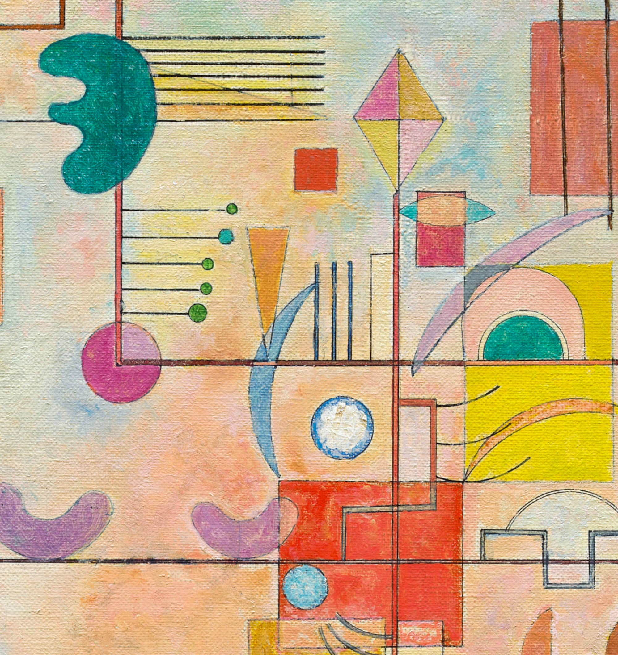 Wassily Kandinsky Fine Art Print, Abstract Composition Graceful Ascent ...