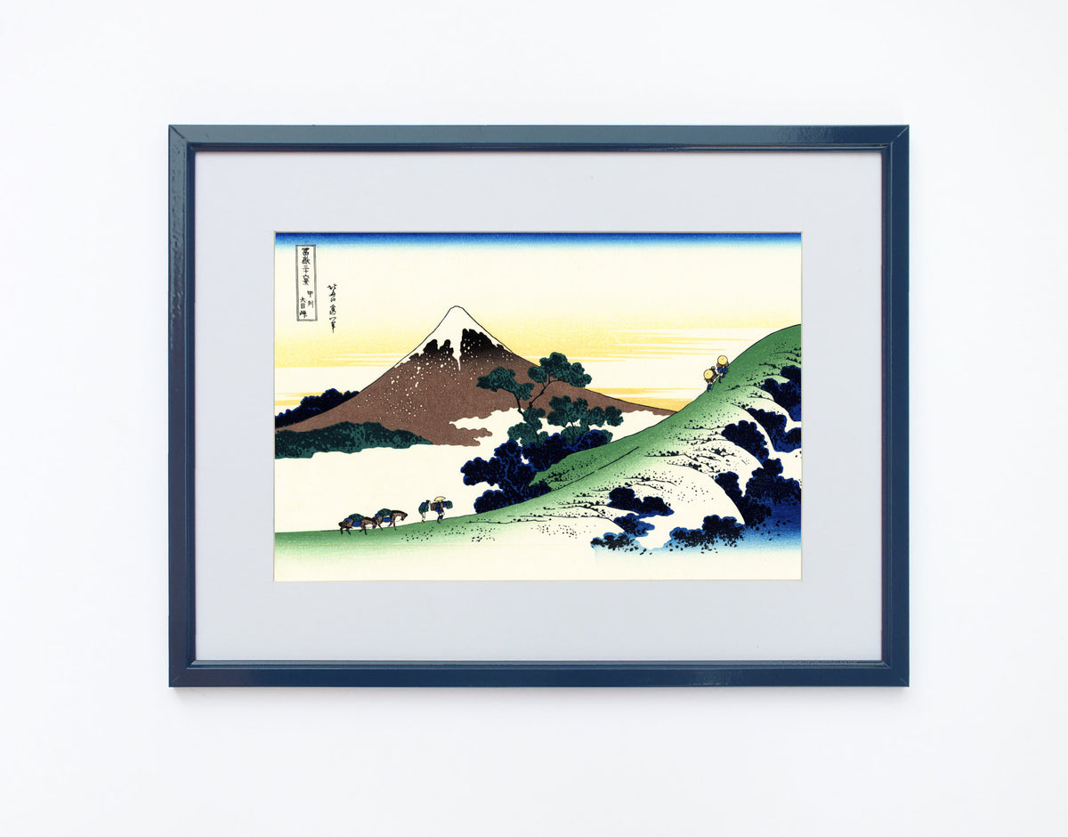 36 Views of Mount Fuji, Inume Pass, Katsushika Hokusai, Japanese Print ...