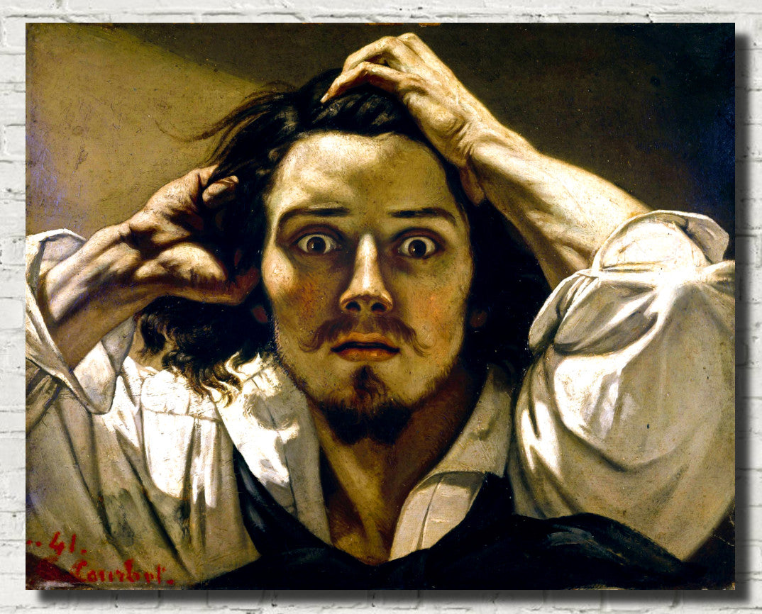 Gustave Courbet Fine Art Print, The Desperate Man – GalleryThane