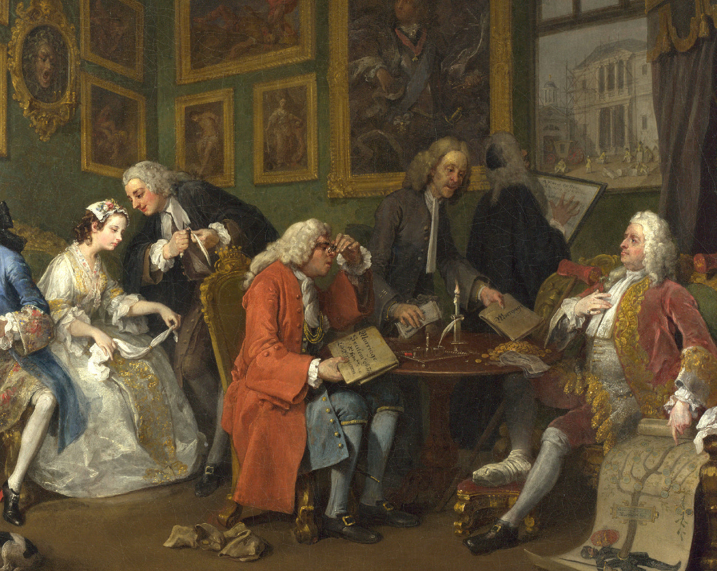 William Hogarth Fine Art Print, Marriage A-la-Mode 1, The Marriage Set ...