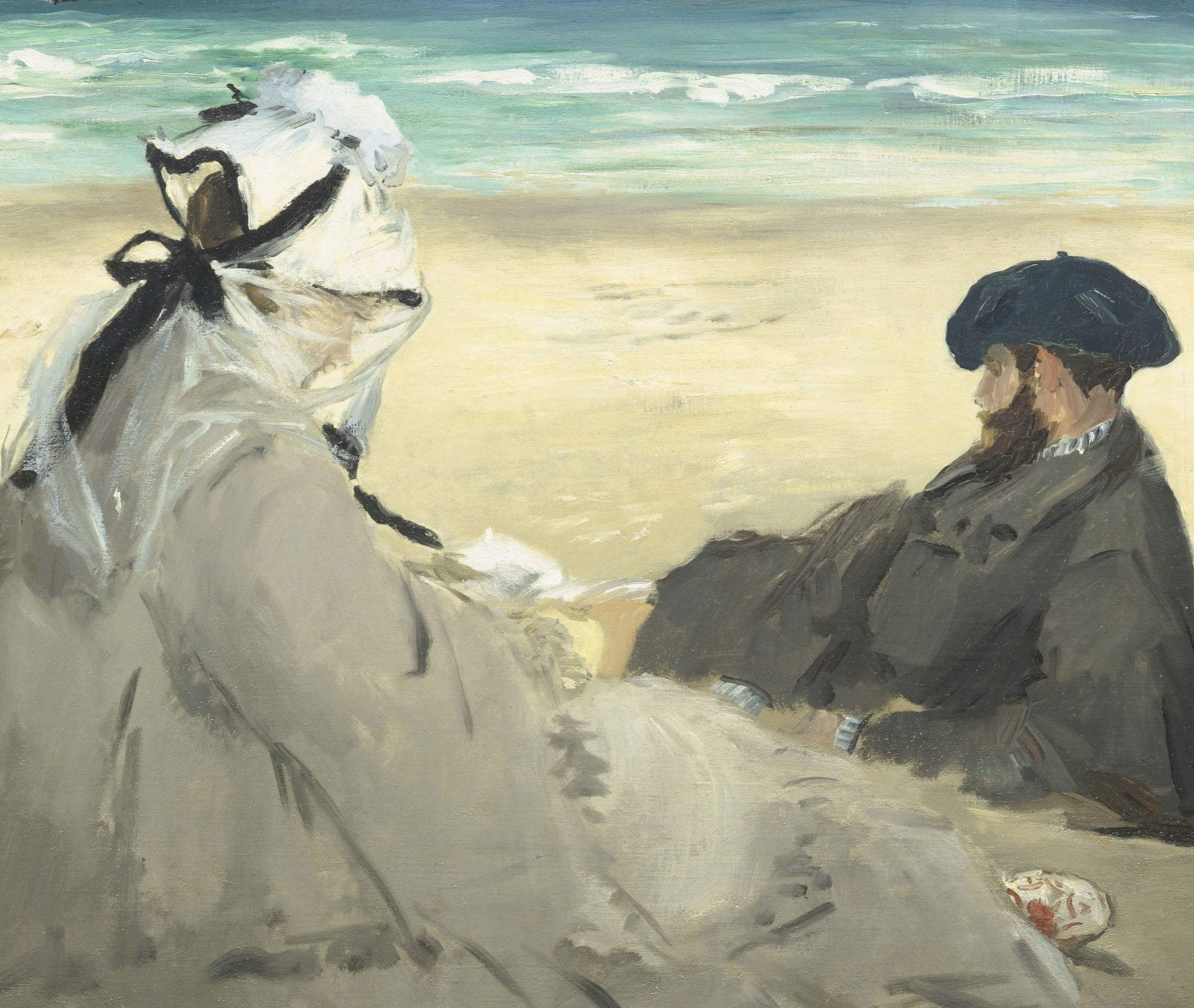 Édouard Manet, French Impressionist Fine Art Print : On The Beach ...