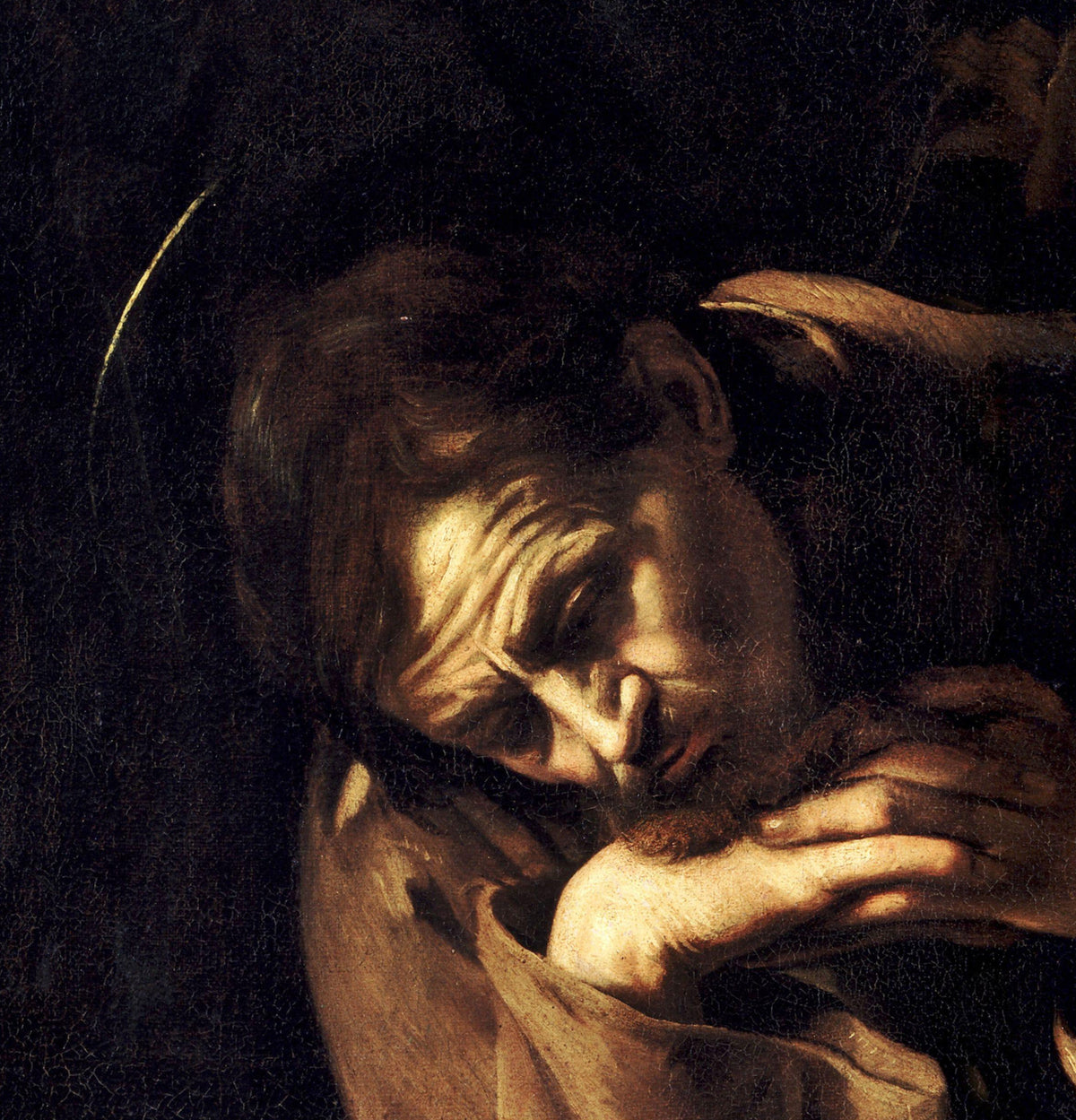 The Inspiration of Saint Matthew, Caravaggio – GalleryThane