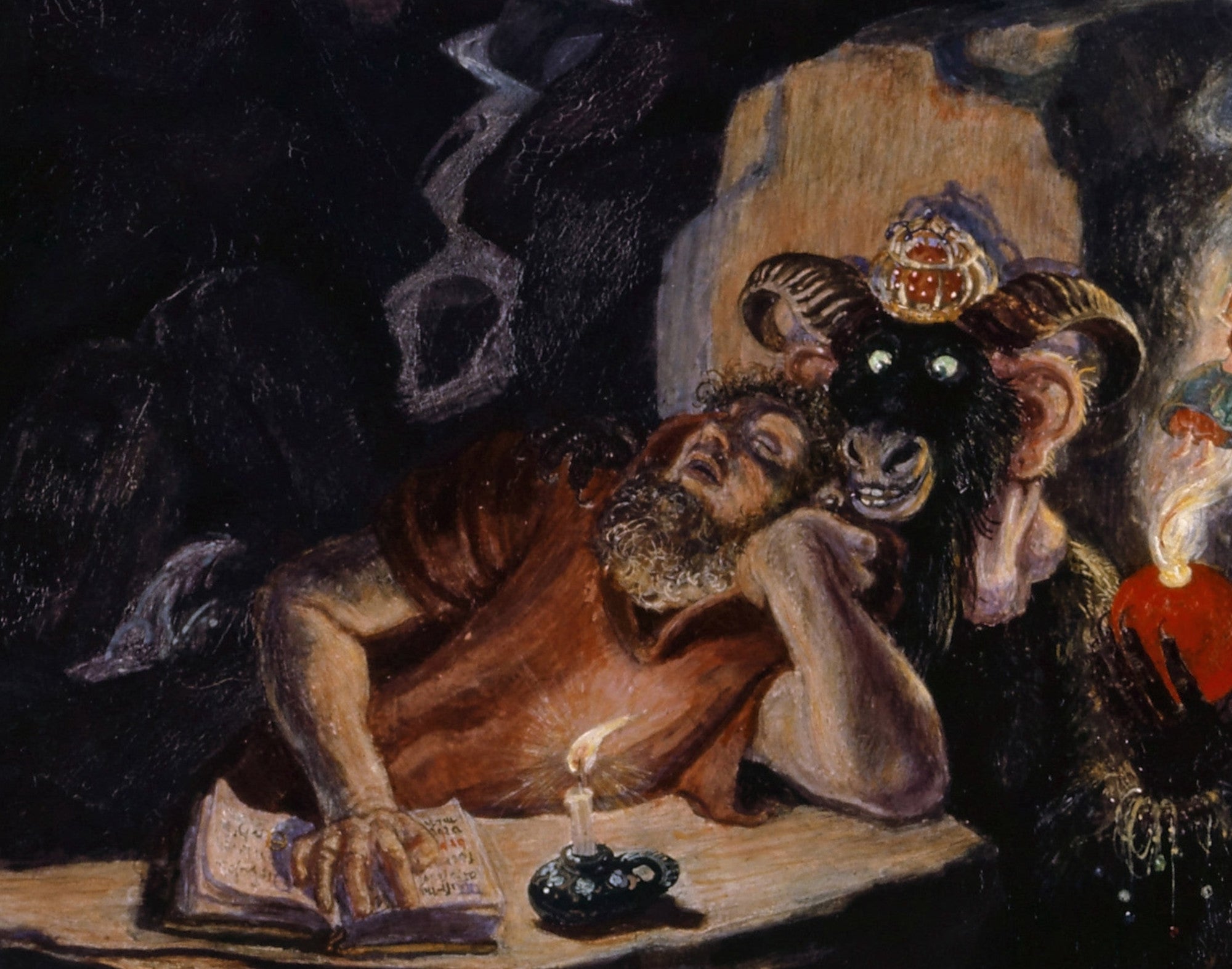 The Three Hermits, Albert Welti Fine Art Print – GalleryThane