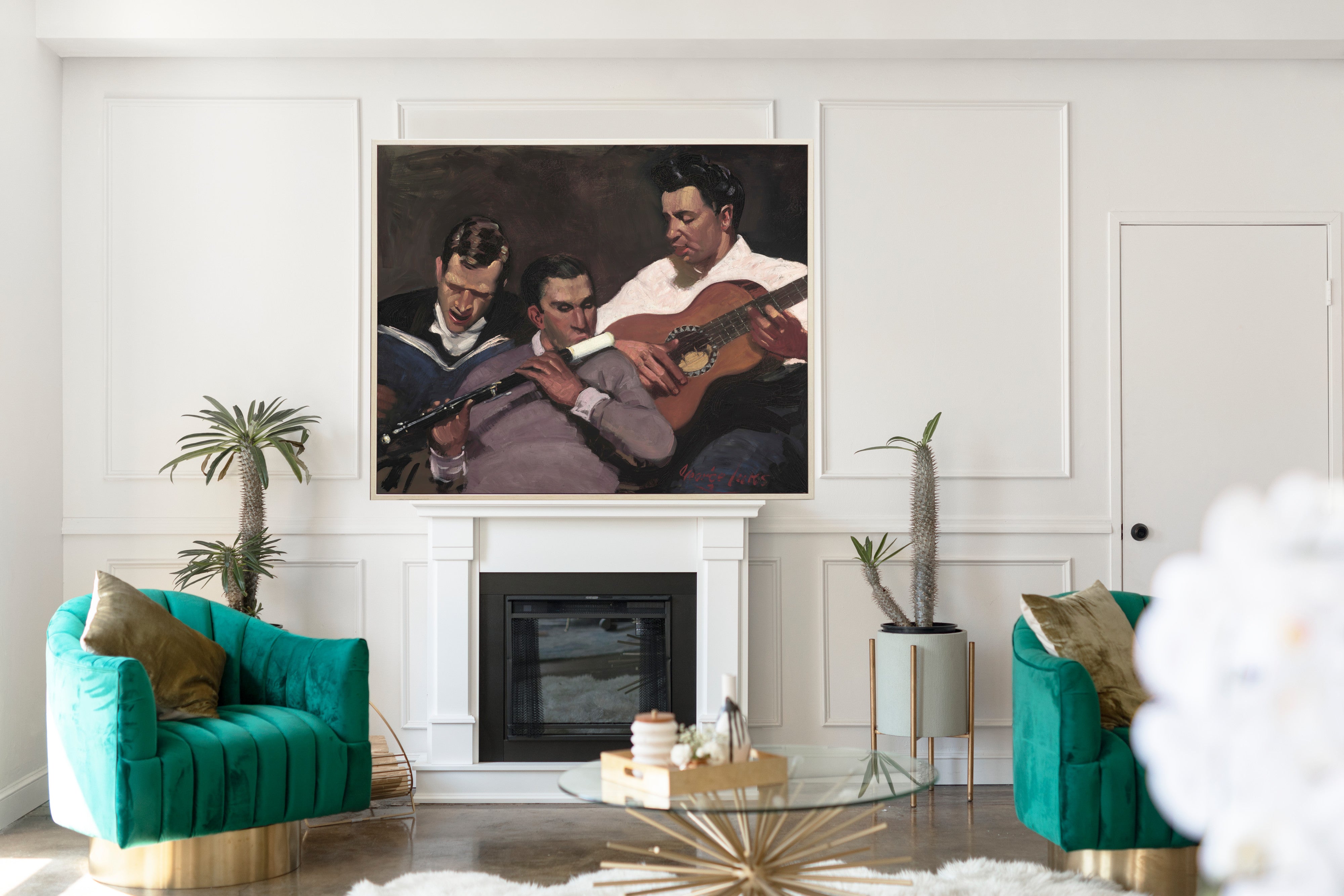 Three Top Sergeants, George Luks Fine Art Print – GalleryThane