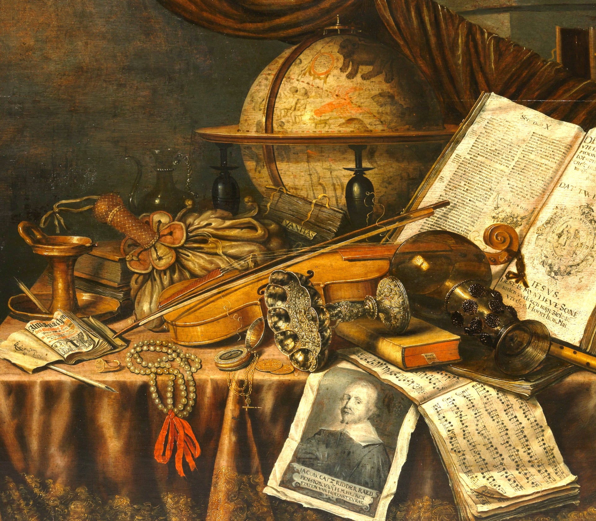 Evert Collier Fine Art Print, Vanitas Still Life with Books and Skull ...