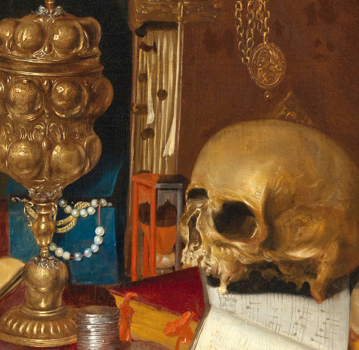 Evert Collier Fine Art Print, Vanitas Still Life with Violin – GalleryThane