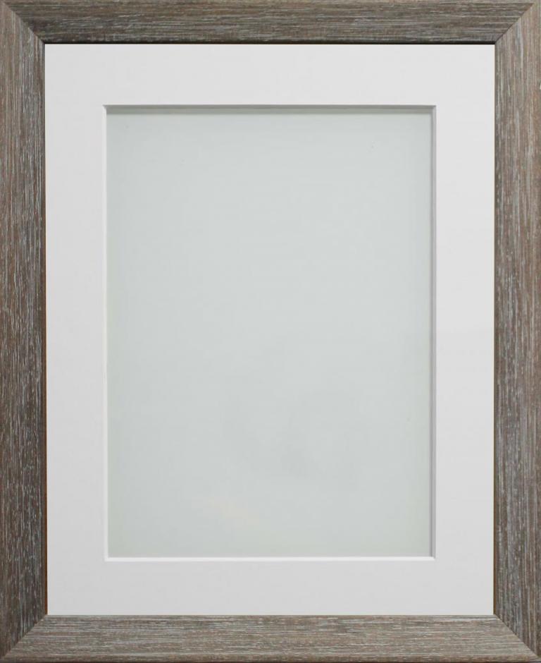 Limed Brown Painted Bevelled Wooden Frames For Prints – GalleryThane