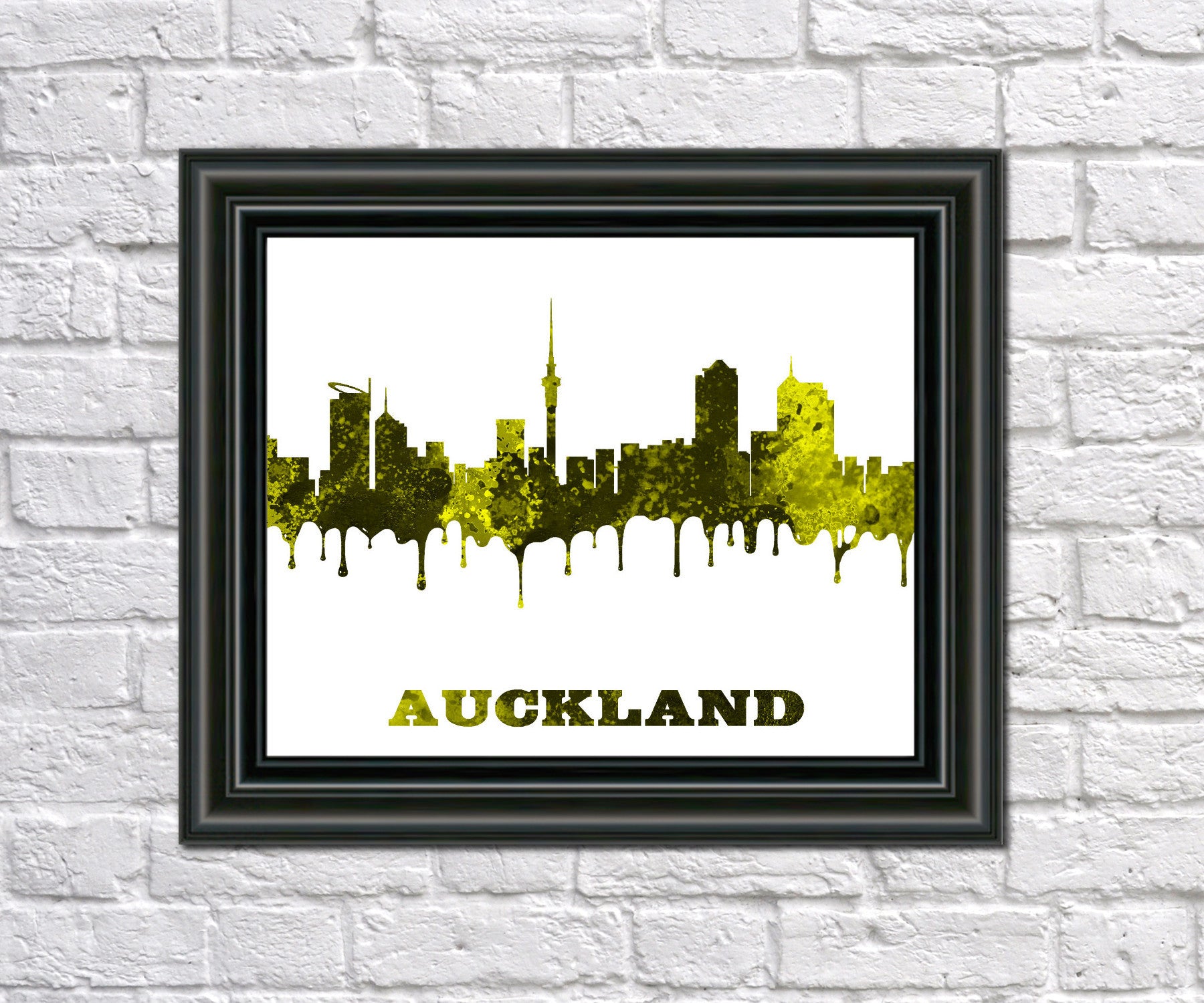 Auckland Print City Skyline Wall Art Poster New Zealand – GalleryThane