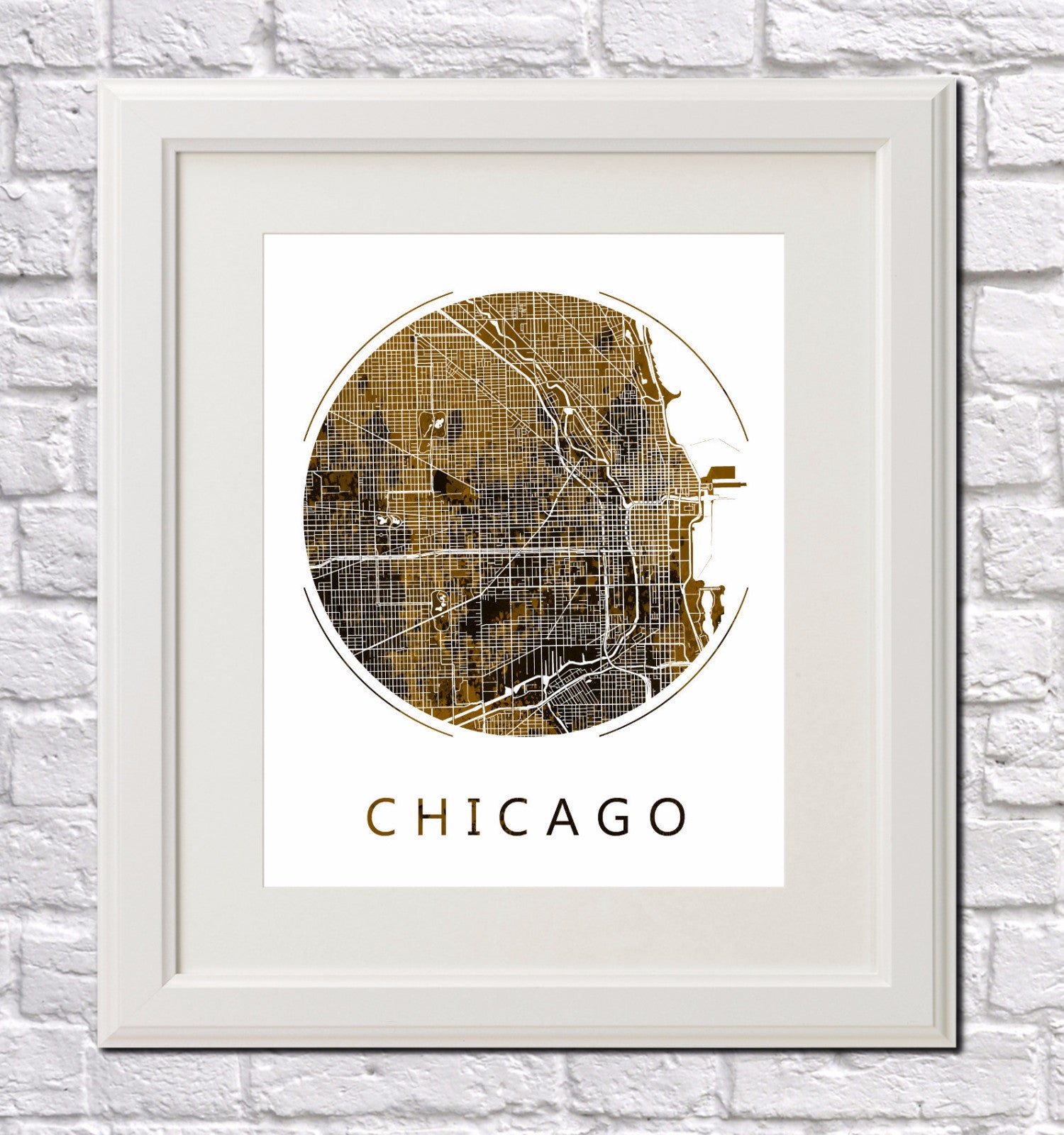 Chicago City Street Map Custom Wall Map Poster – GalleryThane